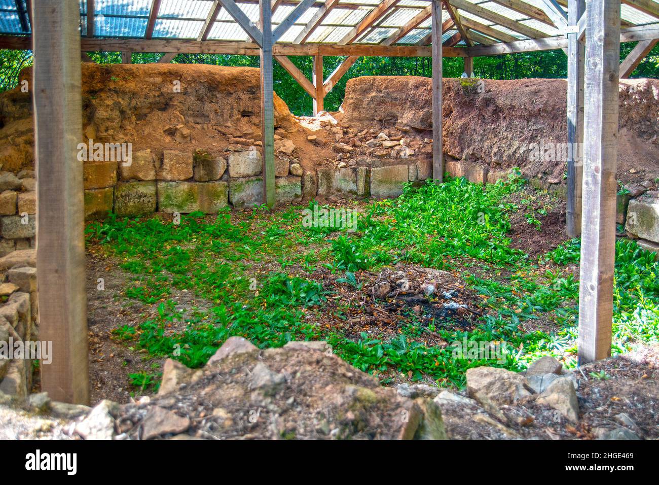 Dacian fortress ruins in Transylvania, Tilisca village, Sibiu county ...