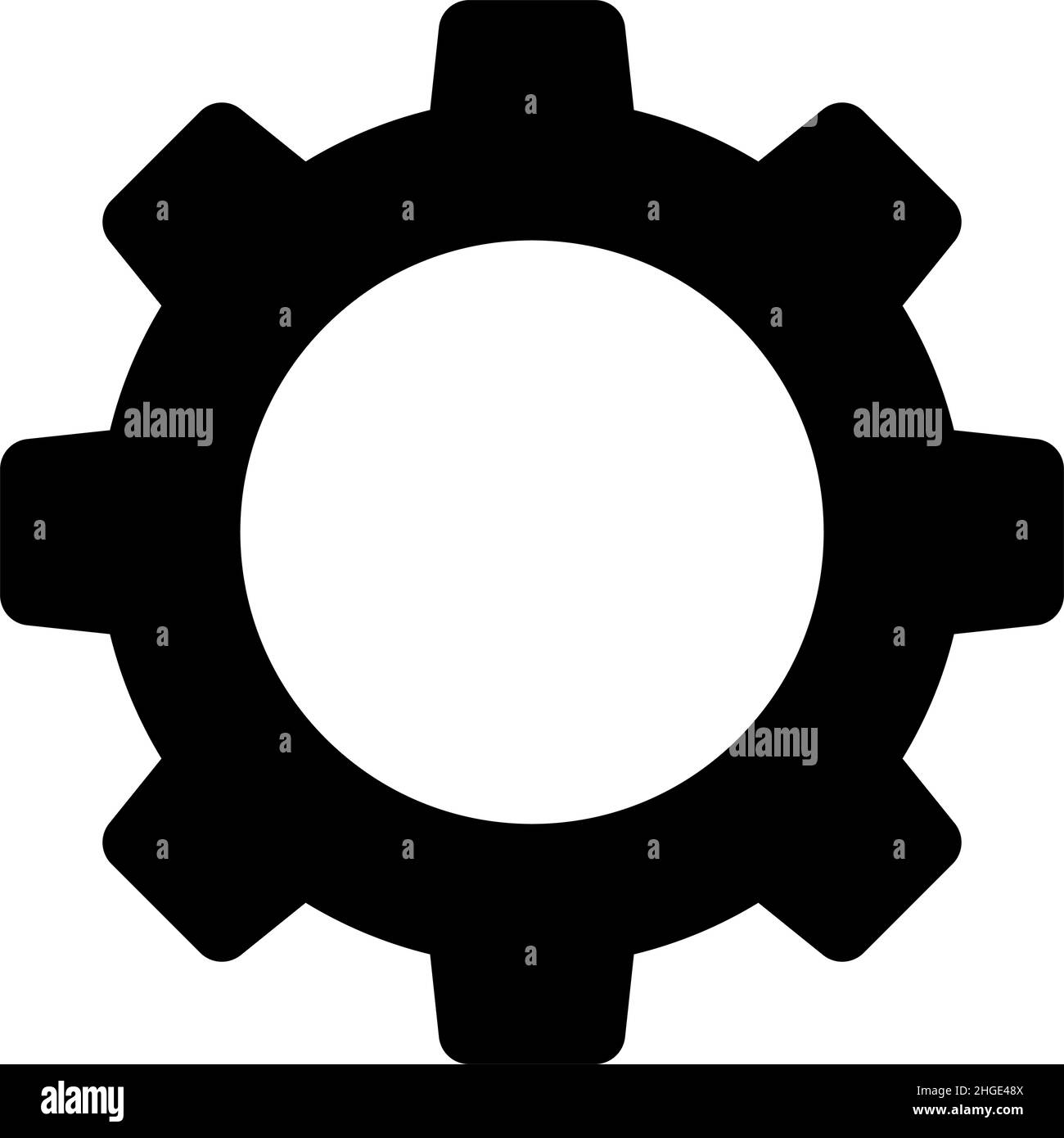 Setting icon vector. Tools, Cog, Gear Sign Isolated on white background ...