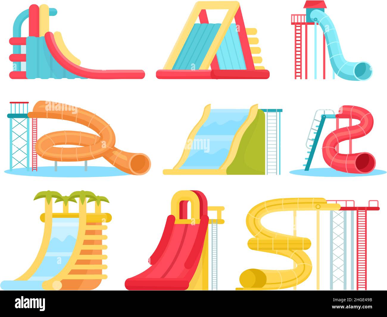 Waterpark slide Cut Out Stock Images & Pictures - Alamy