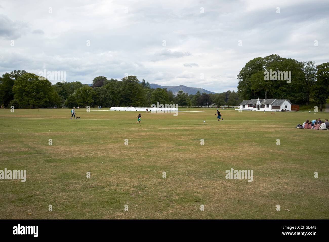 fitz park and keswick cricket club ground lake district, cumbria ...