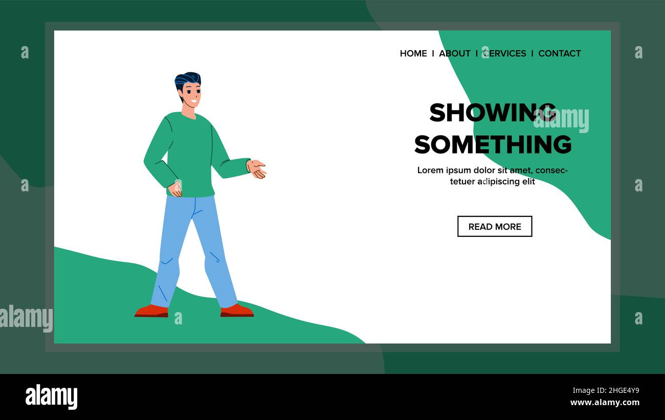 Showing something vector Stock Vector Image & Art - Alamy