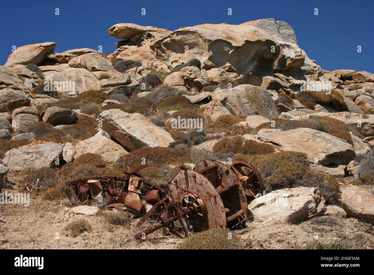Environmental pollution on Mykonos in Greece,Europe Stock Photo - Alamy