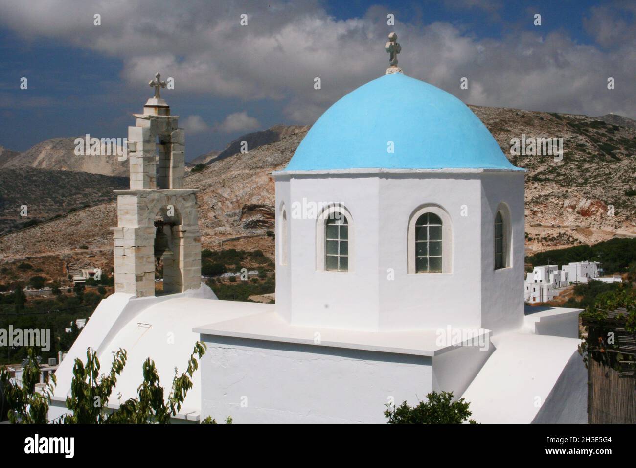 Church at Filoti on Naxos in Greece,Europe Stock Photo - Alamy