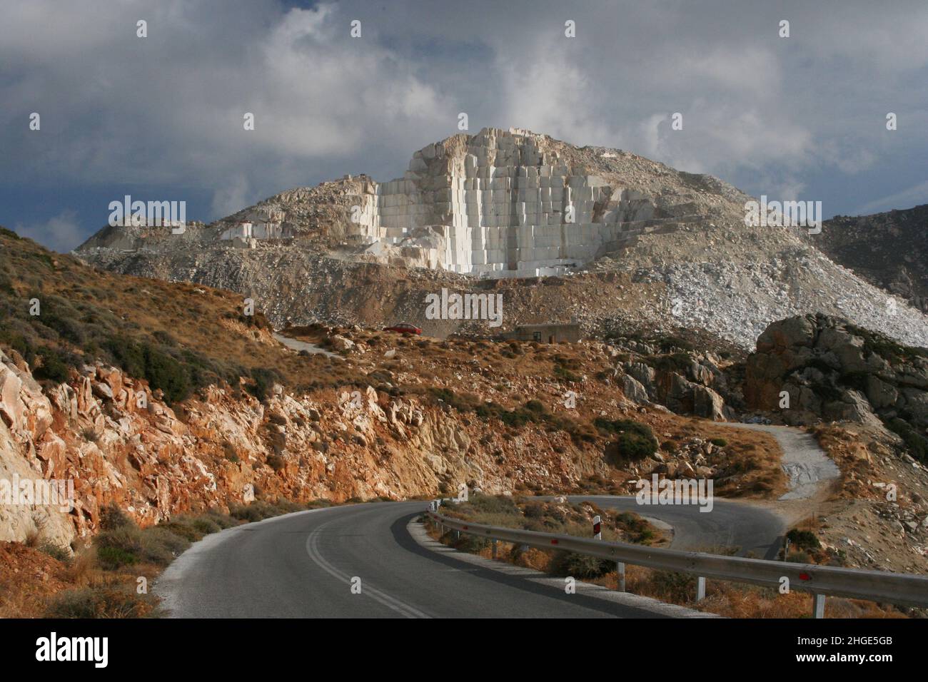 Marble quarry on Naxos in Greece,Europe Stock Photo - Alamy