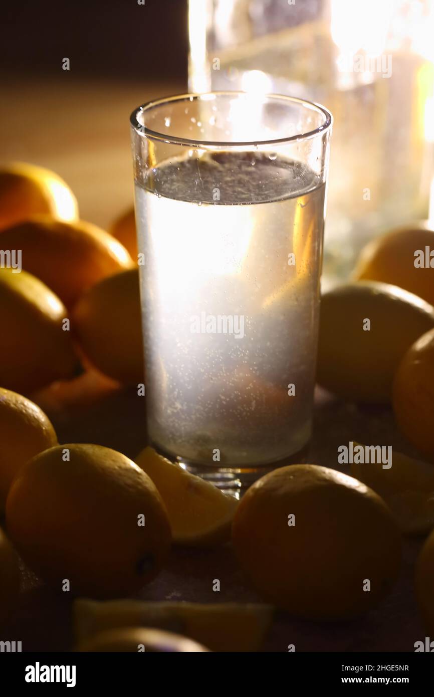 Making lemon juice Stock Photo - Alamy