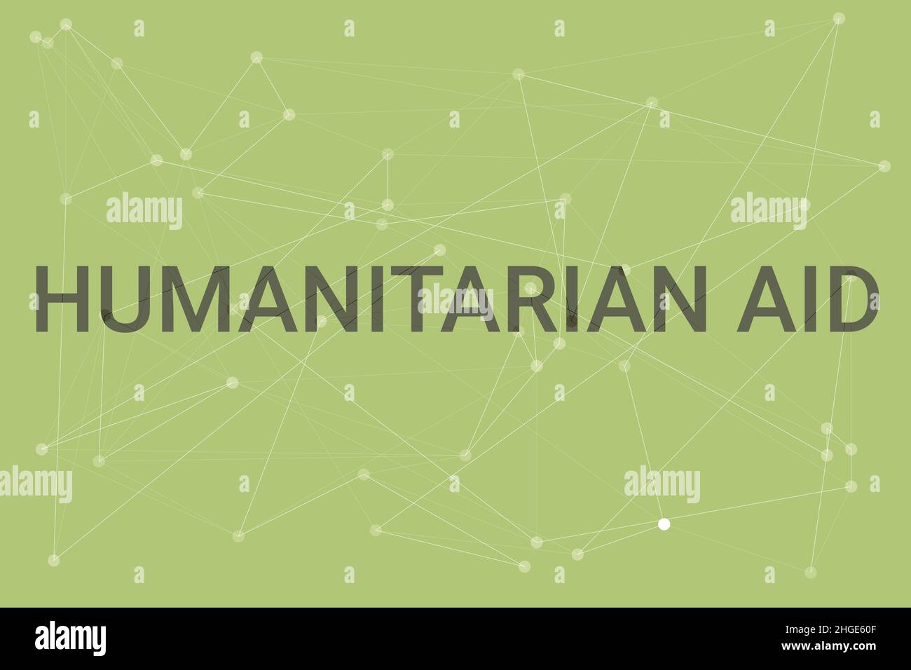 Sign displaying Humanitarian Aid, Business overview immediate ...
