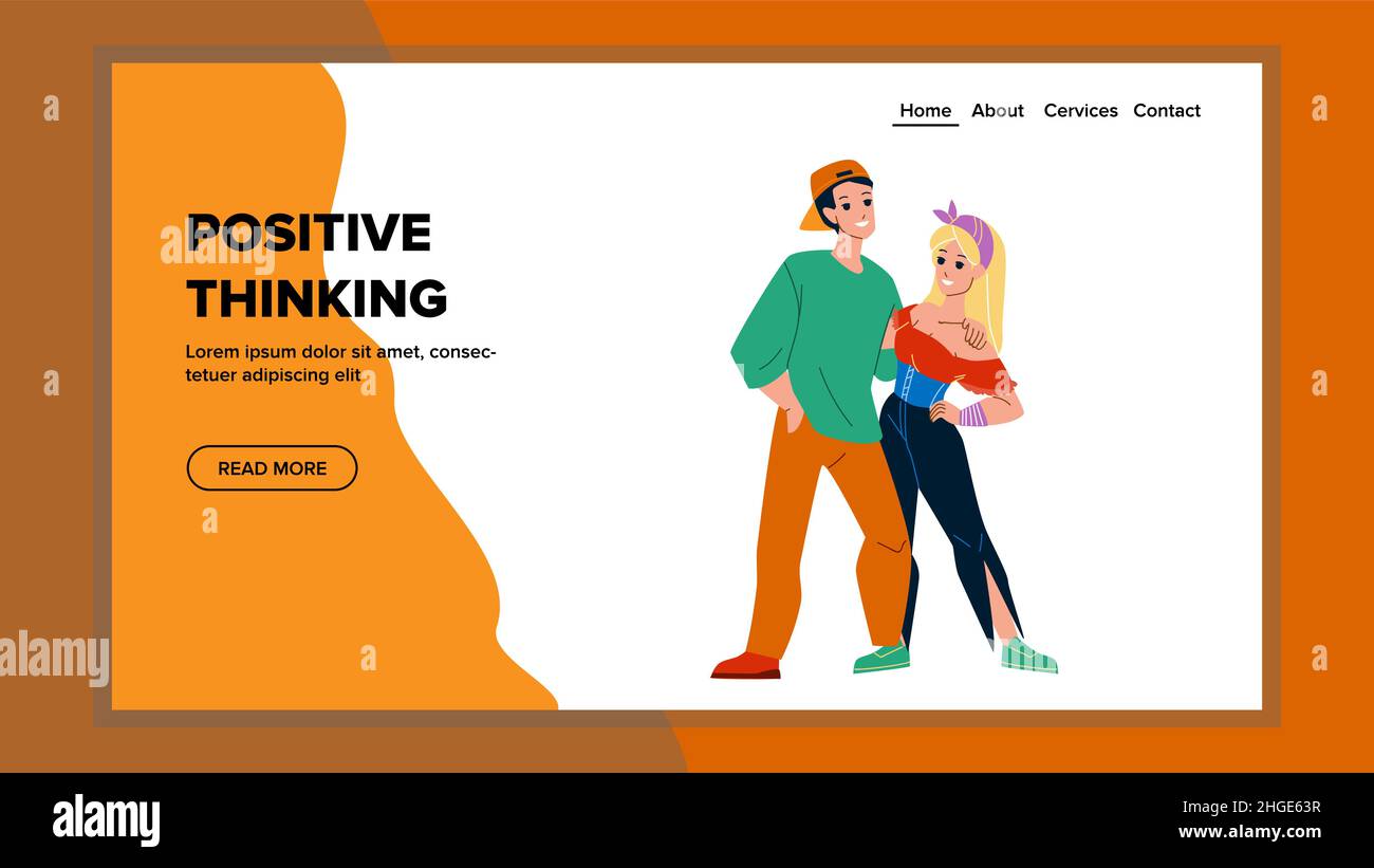 Positive thinking vector Stock Vector Image & Art - Alamy