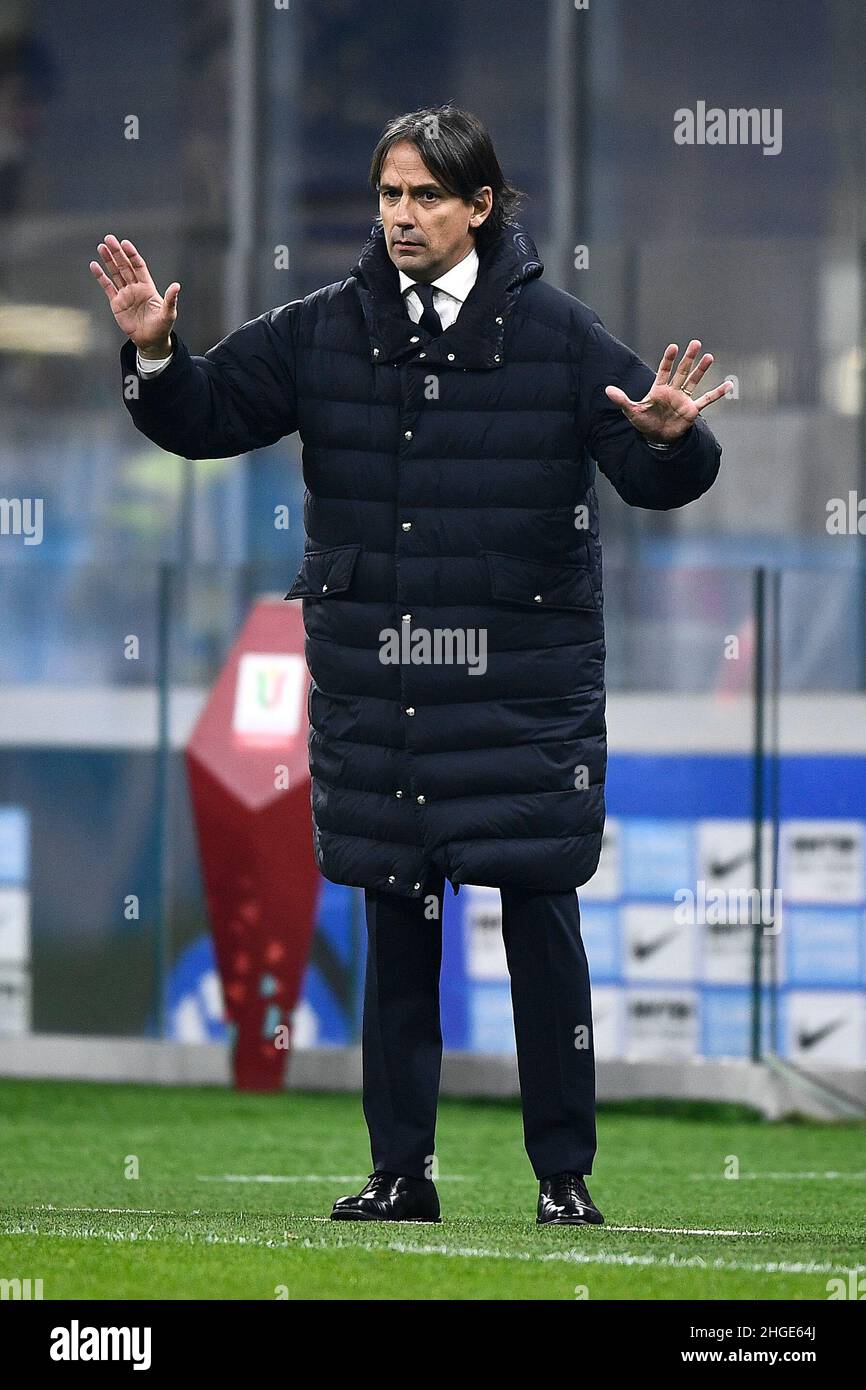 Simone inzaghi coppa italia hi-res stock photography and images - Alamy