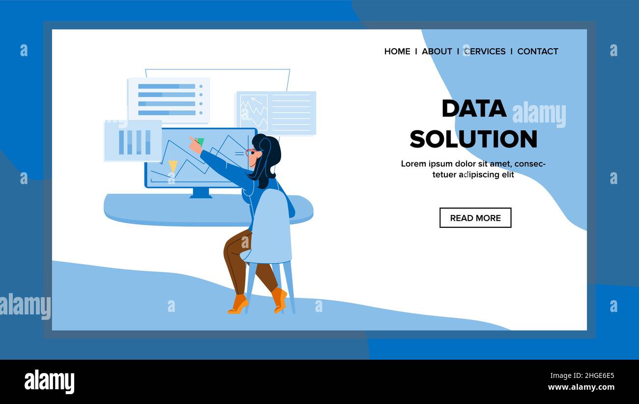 Data solution vector Stock Vector Image & Art - Alamy