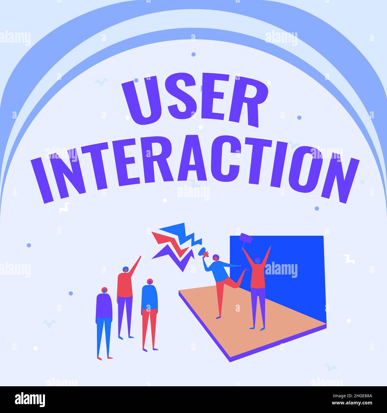 Text showing inspiration User Interaction, Business concept how the ...