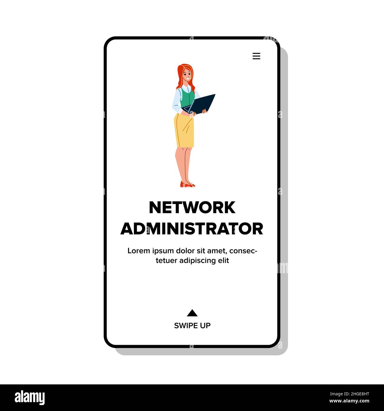 Network administrator vector Stock Vector Image & Art - Alamy
