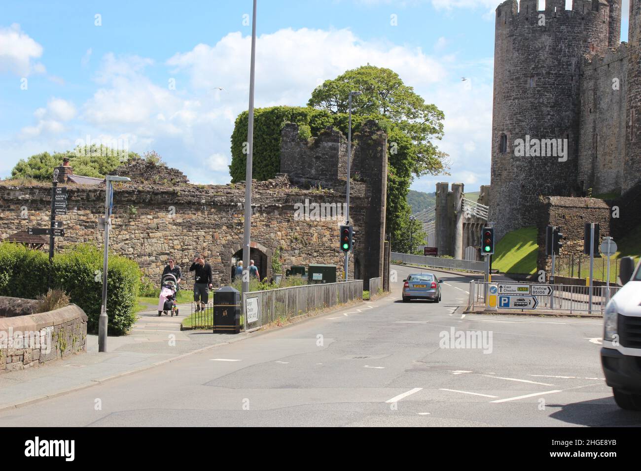 Conwy is a walled market town and community in Conwy county borough on ...