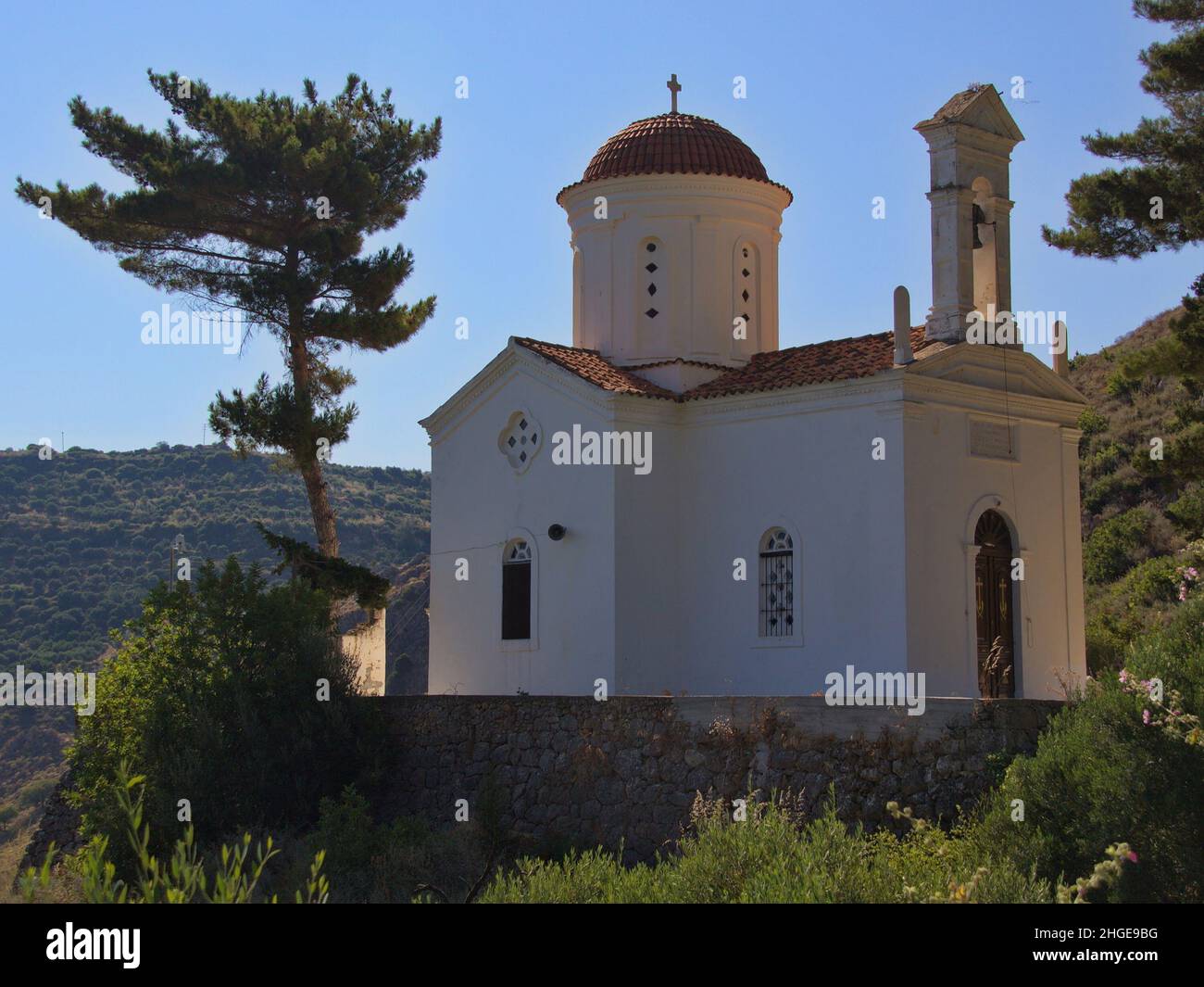 Church on Crete in Greece,Europe Stock Photo - Alamy
