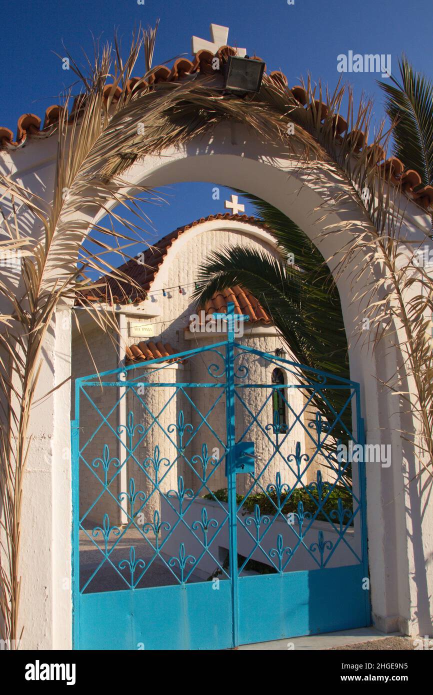 Church on Crete in Greece,Europe Stock Photo - Alamy