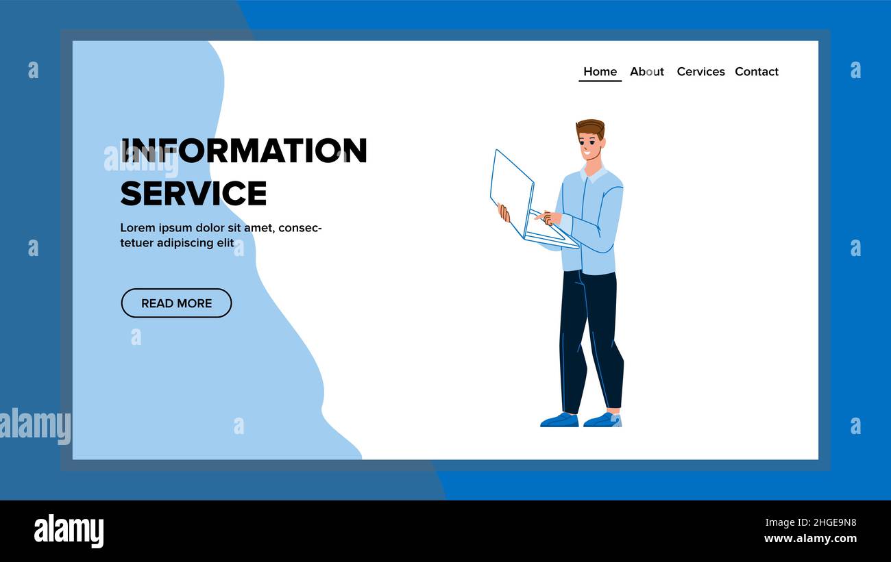 Information service vector Stock Vector Image & Art - Alamy