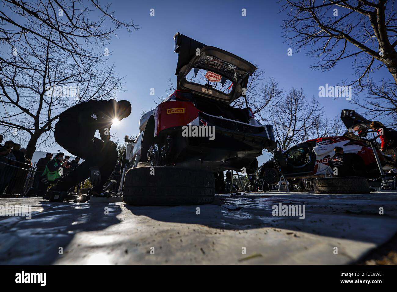 SERVICE PARK during the 2022 WRC World Rally Car Championship, 90th ...