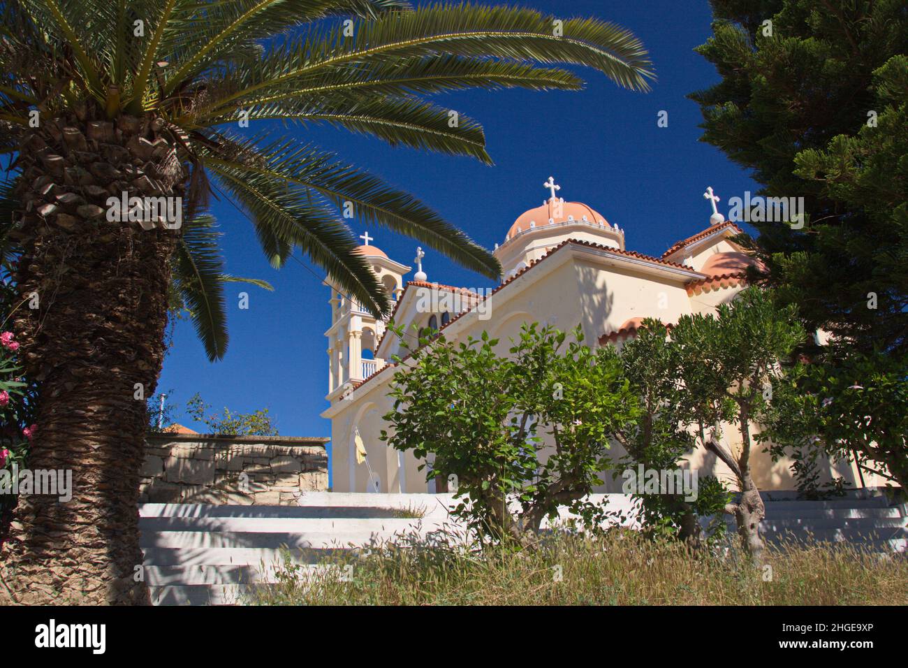 Church in Stilos on Crete in Greece,Europe Stock Photo - Alamy
