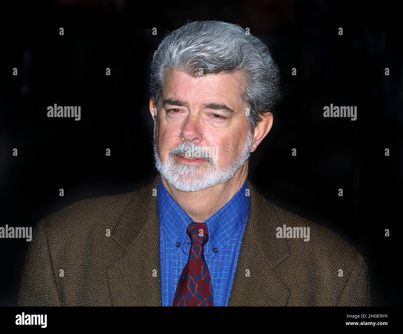 Film director George Lucas at the Star Wars premiere in London 14th May ...