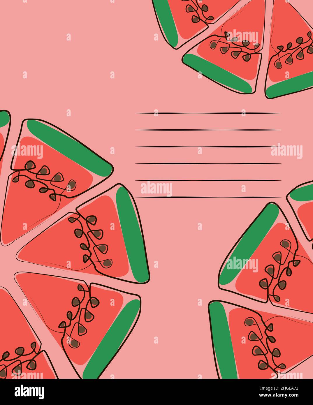 Exotic watermelon , collected in a composition on a pink background ...