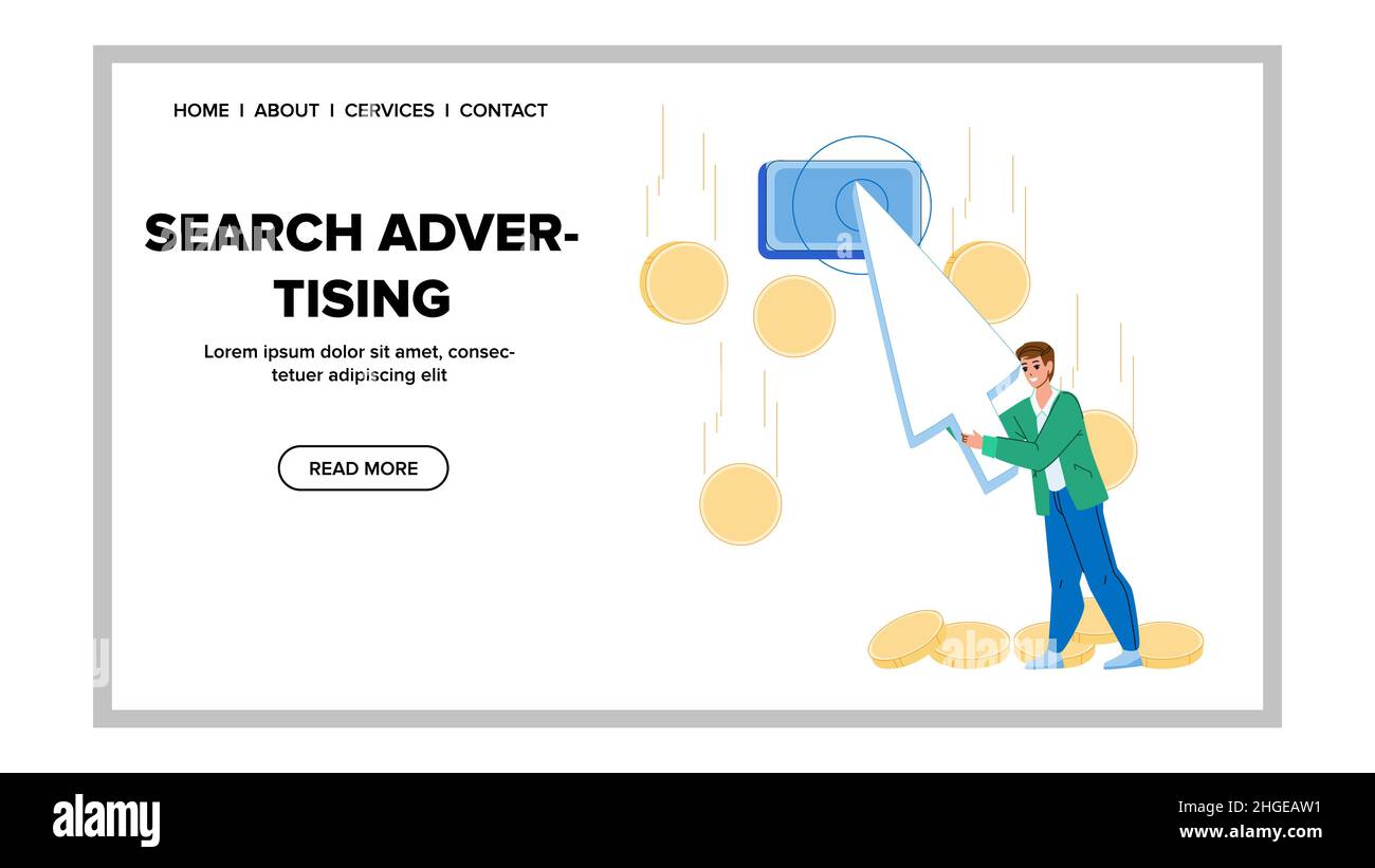 Search advertising vector Stock Vector Image & Art - Alamy