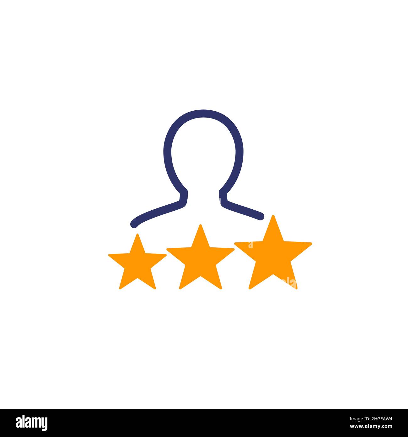 experience vector icon with stars Stock Vector Image & Art - Alamy