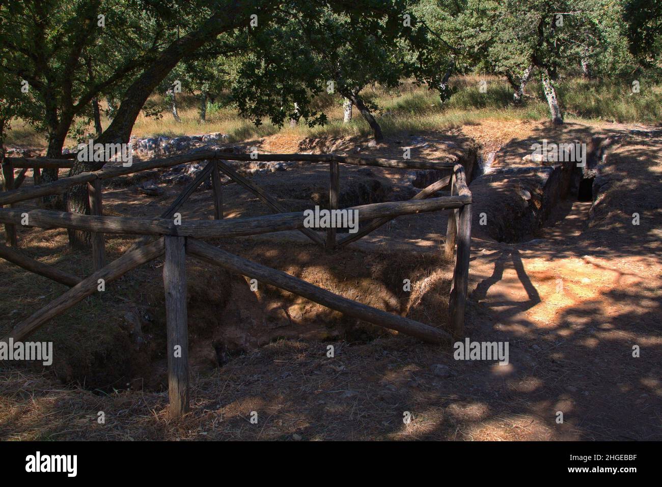 Late Minoan III Cemetery of Armenoi on Crete in Greece,Europe Stock ...