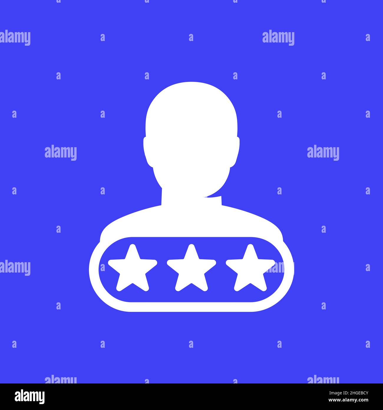 experience icon, customer and stars vector Stock Vector Image & Art - Alamy