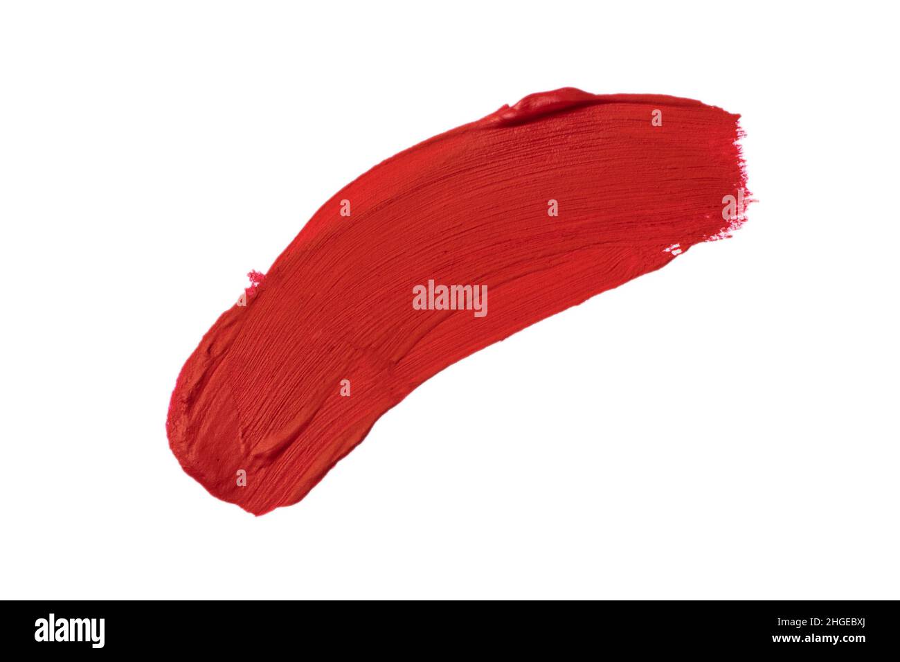 Abstract red smear of matte lipstick,isolated on white background Stock ...