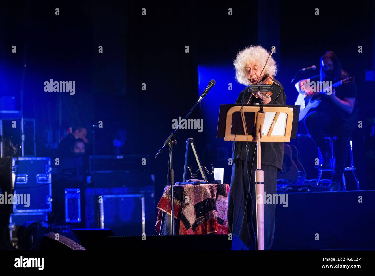 Italian singer and violonist Angelo Branduardi in concert “il cammino ...