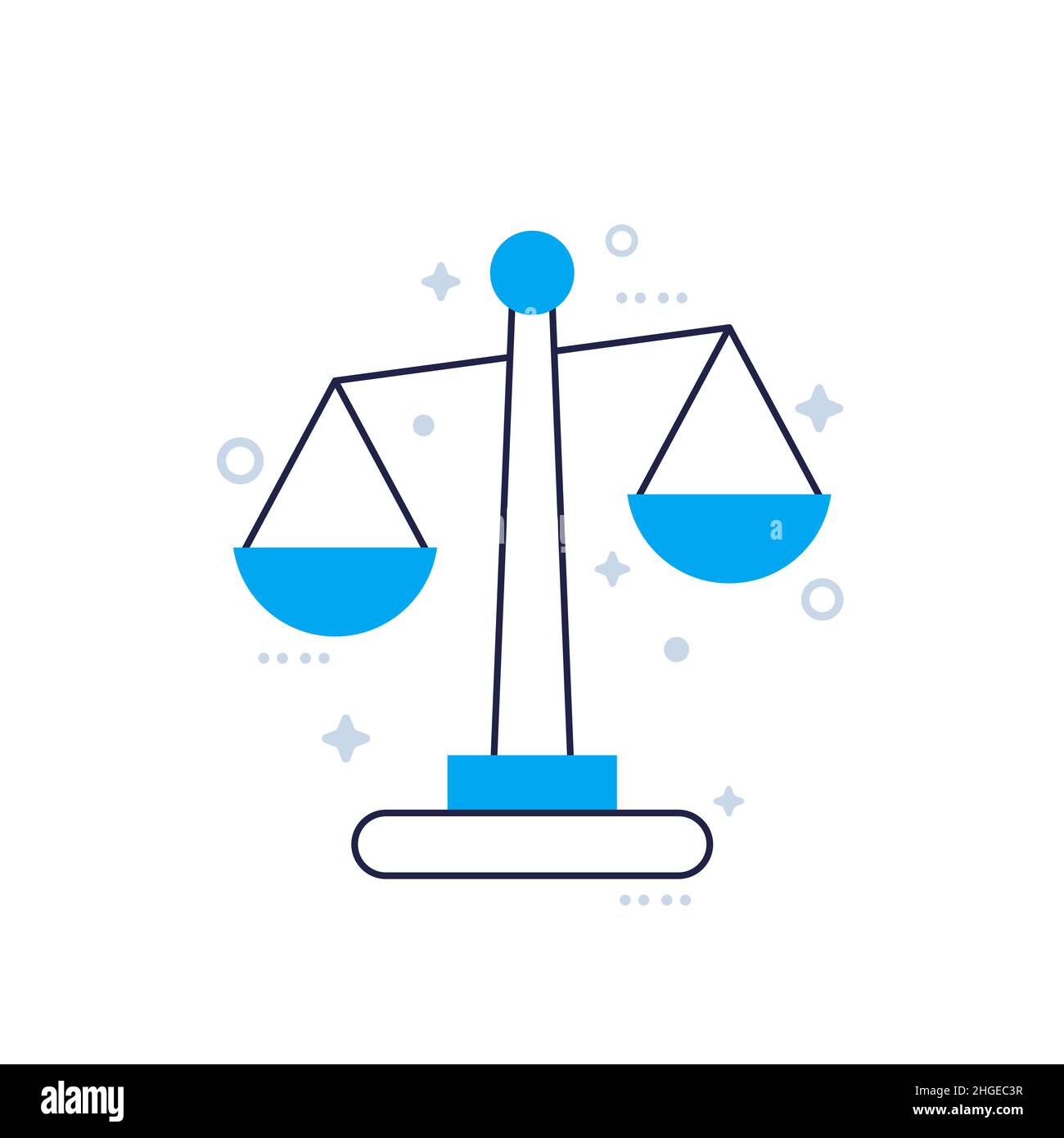 Ethics icon with scales, vector art Stock Vector Image & Art - Alamy