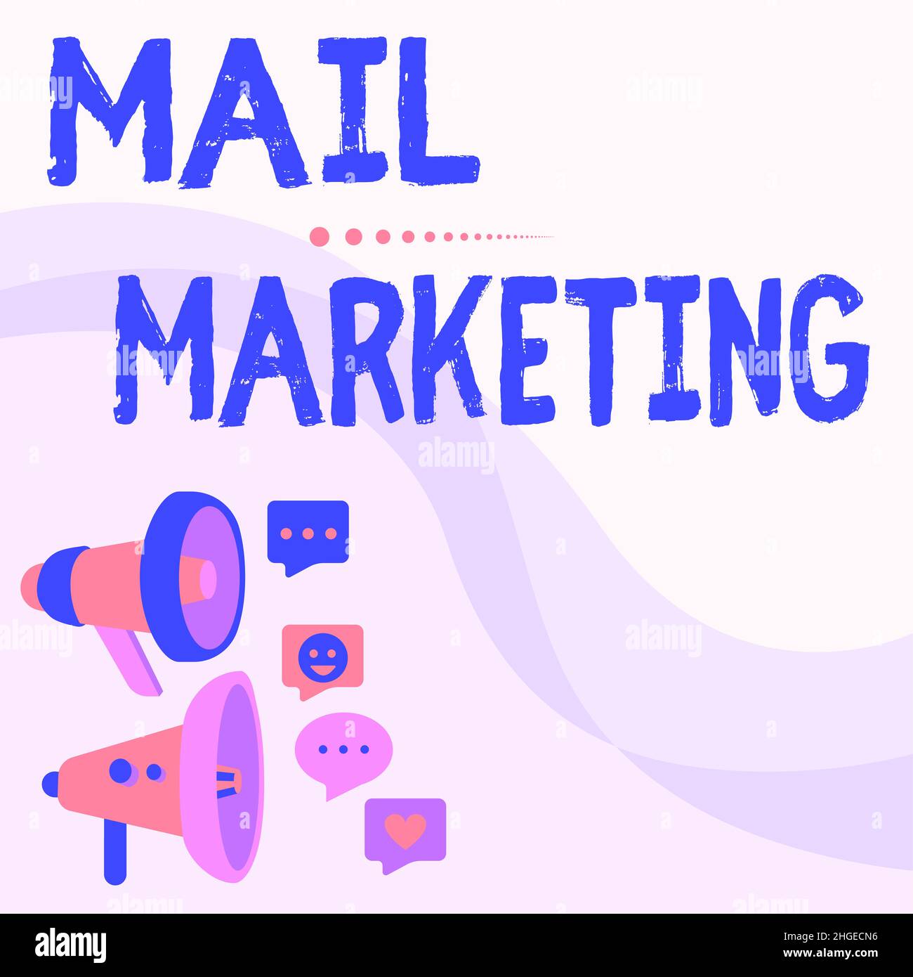 Text sign showing Mail Marketing, Conceptual photo sending a commercial ...