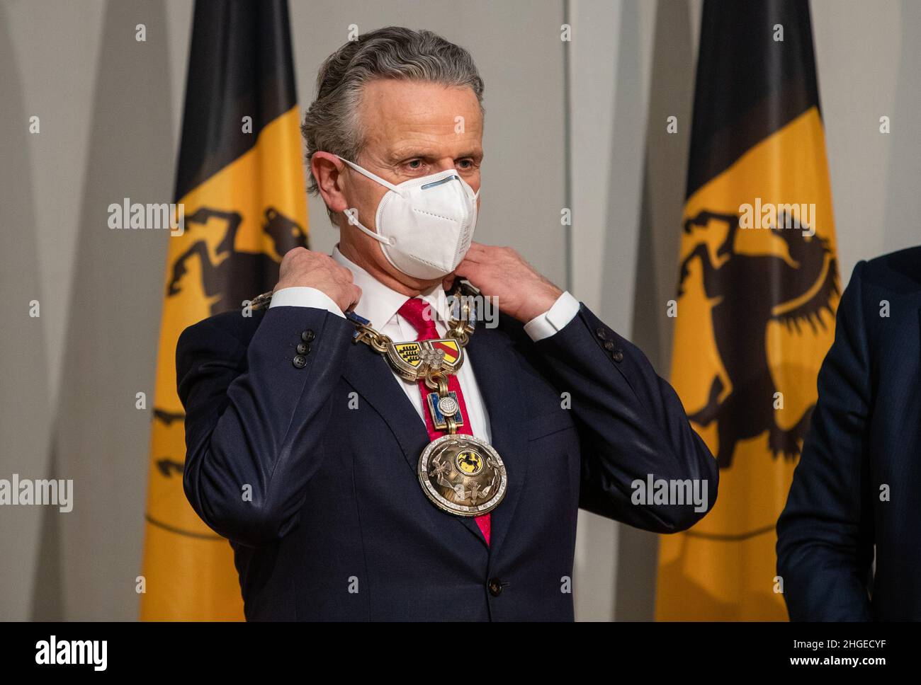 Stuttgart, Germany. 20th Jan, 2022. Frank Nopper (CDU), Lord Mayor of ...
