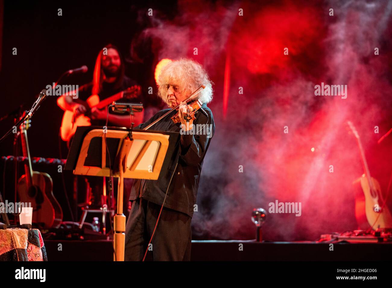 Italian singer and violonist Angelo Branduardi in concert “il cammino ...