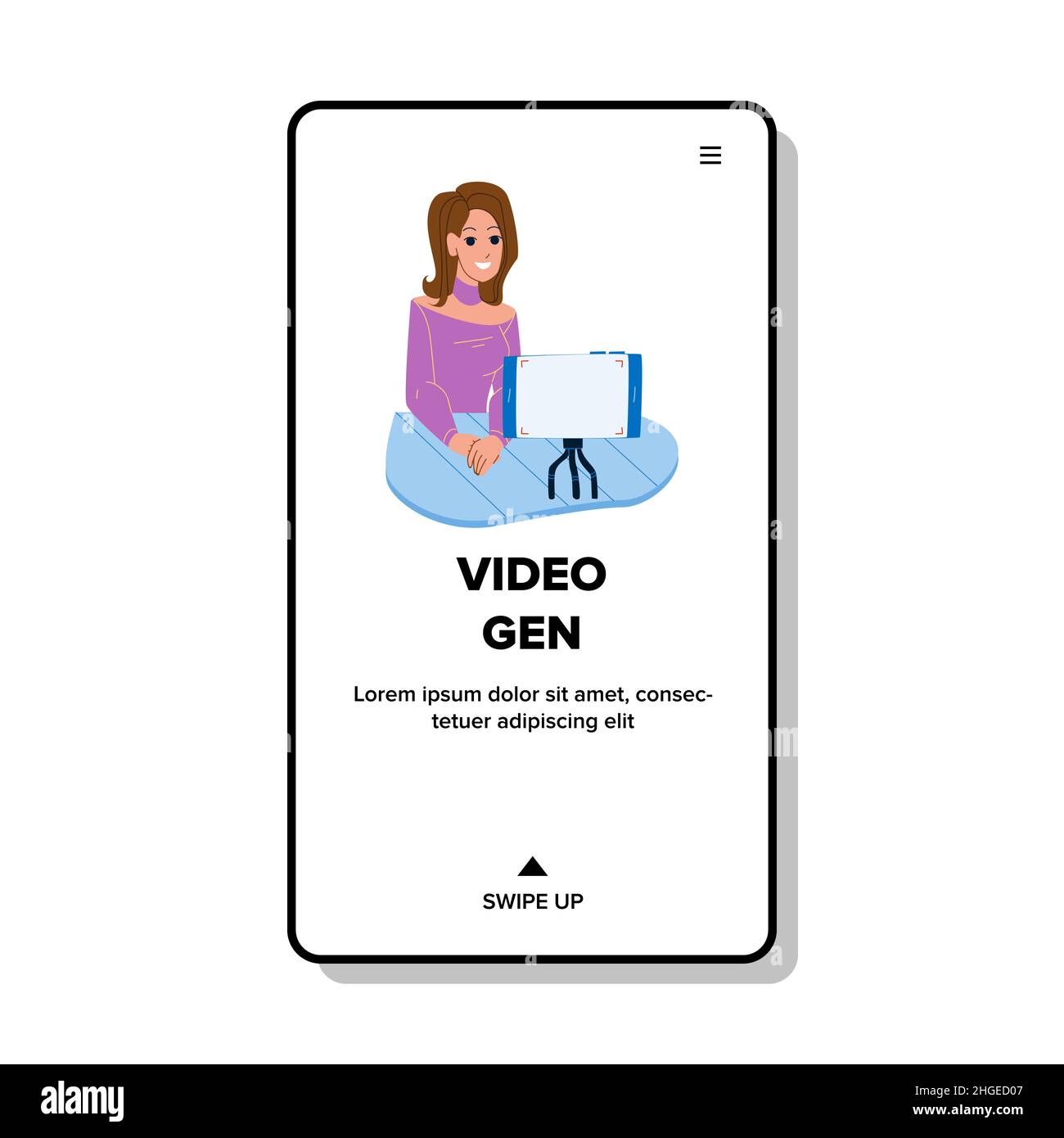 Video gen vector Stock Vector Image & Art - Alamy