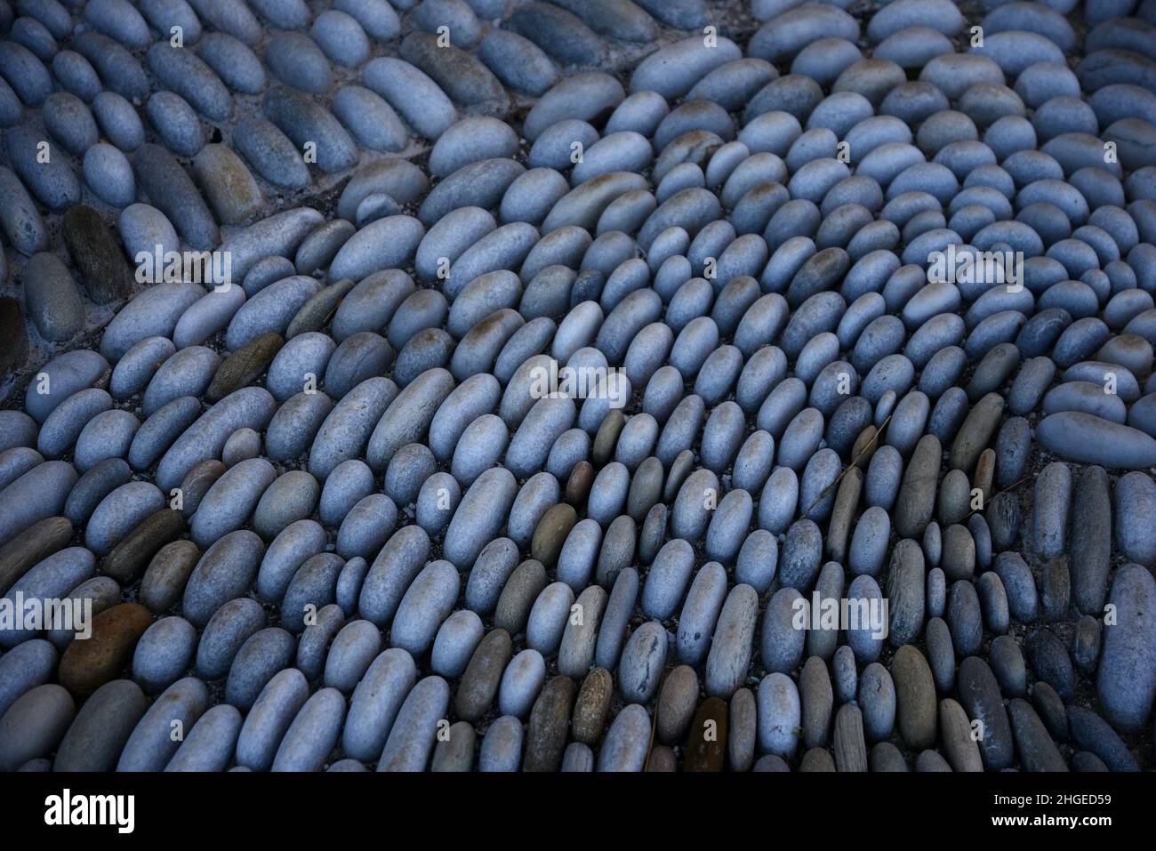 Traditional handcrafted pebble mosaic in Kardamyli, Messinia Mani ...
