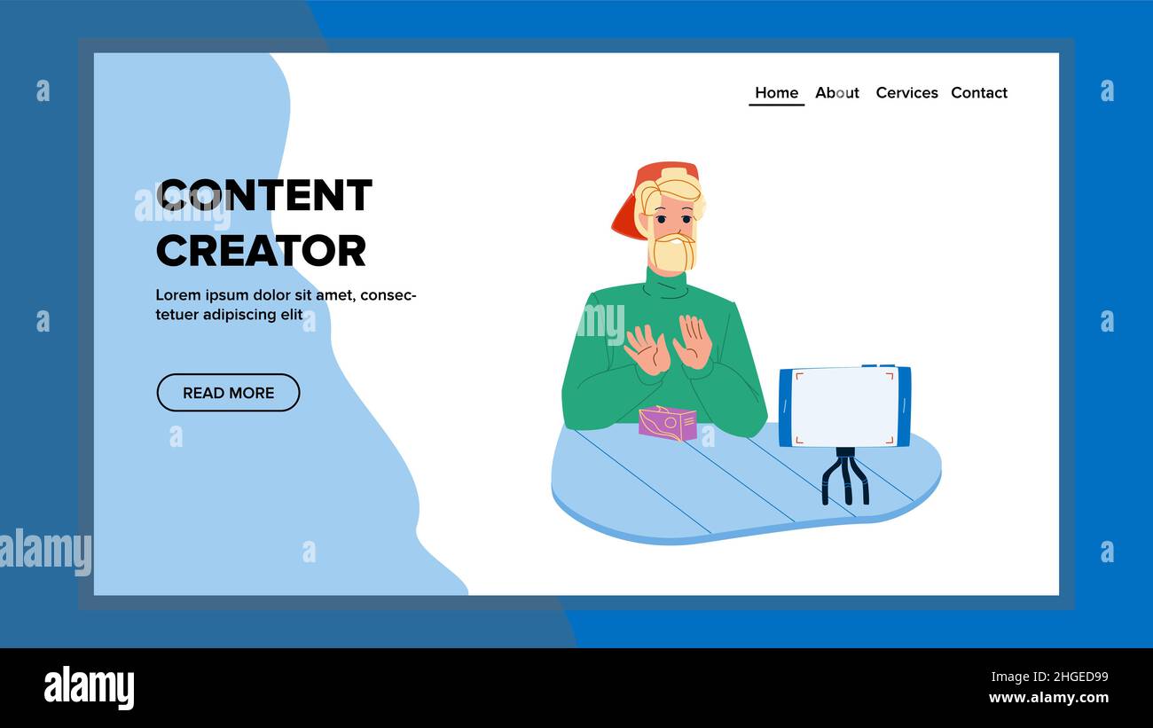 Content creator vector Stock Vector Image & Art - Alamy