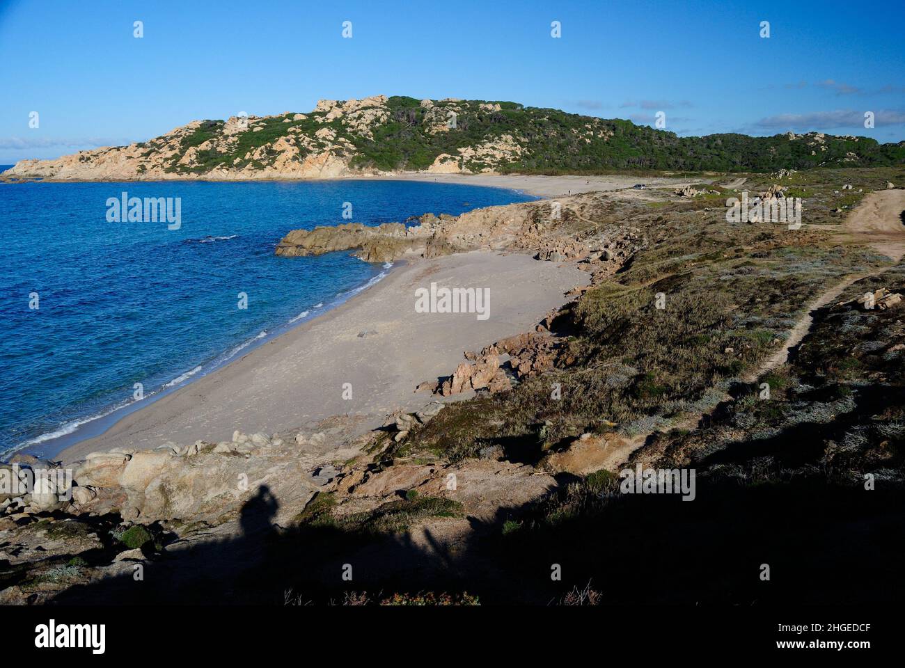 View of Monti Russu beach Stock Photo - Alamy