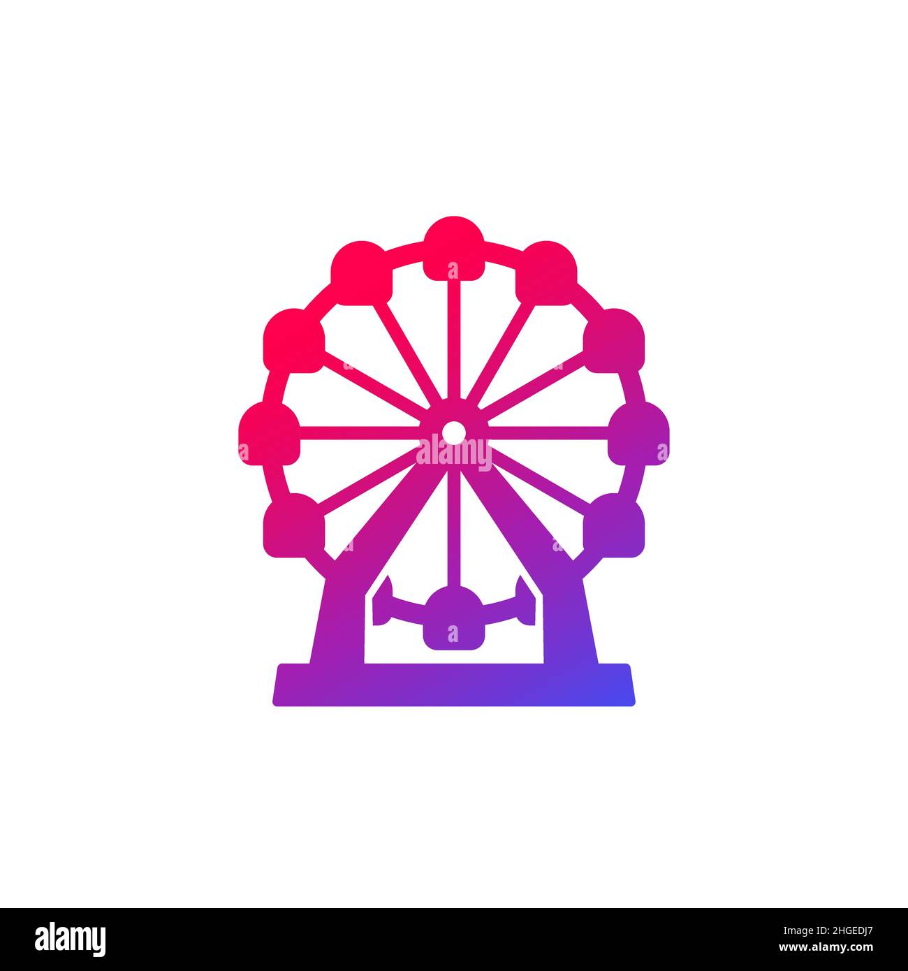 Fairground ferris wheel on Stock Vector Images - Alamy