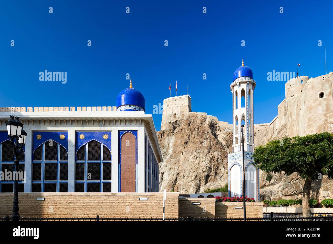 Oman. Muscat. Al Khor mosque Stock Photo - Alamy