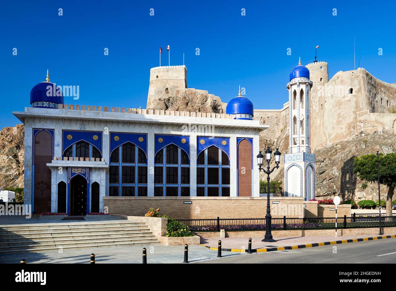 Oman. Muscat. Al Khor mosque Stock Photo - Alamy