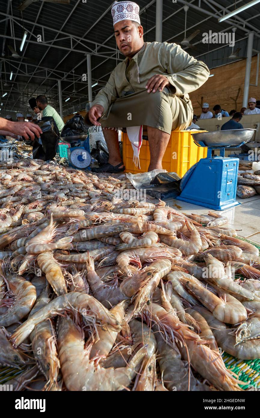 Oman. Muscat. The Fish Market Stock Photo - Alamy