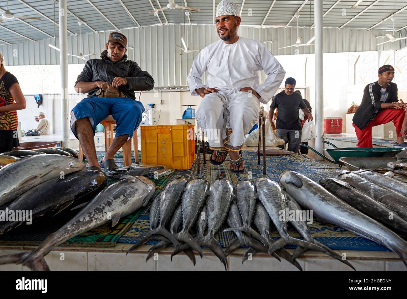 Oman. Muscat. The Fish Market Stock Photo - Alamy