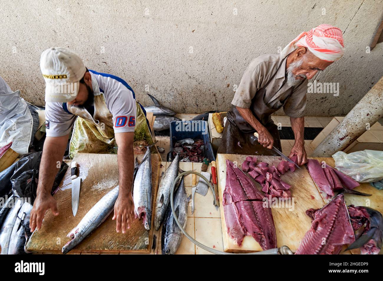 Oman. Muscat. The Fish Market Stock Photo - Alamy