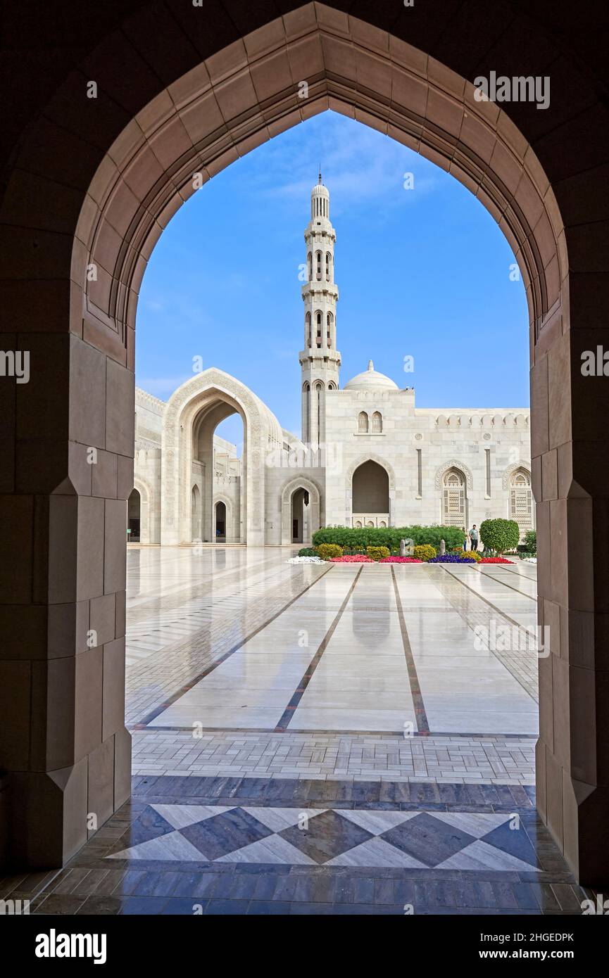 Oman. Muscat. Sultan Qaboos Grand Mosque Stock Photo - Alamy
