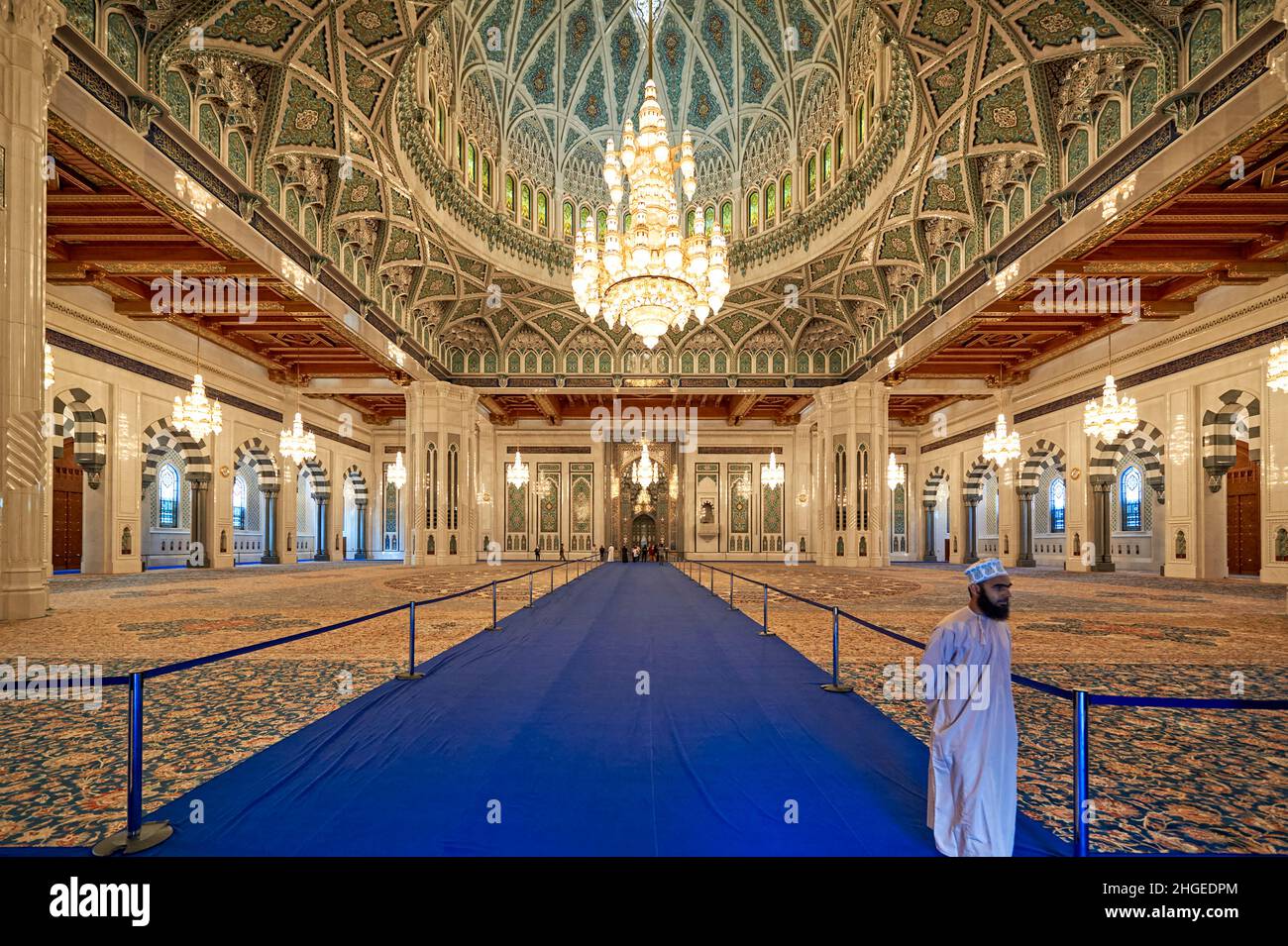 Oman. Muscat. Sultan Qaboos Grand Mosque Stock Photo - Alamy