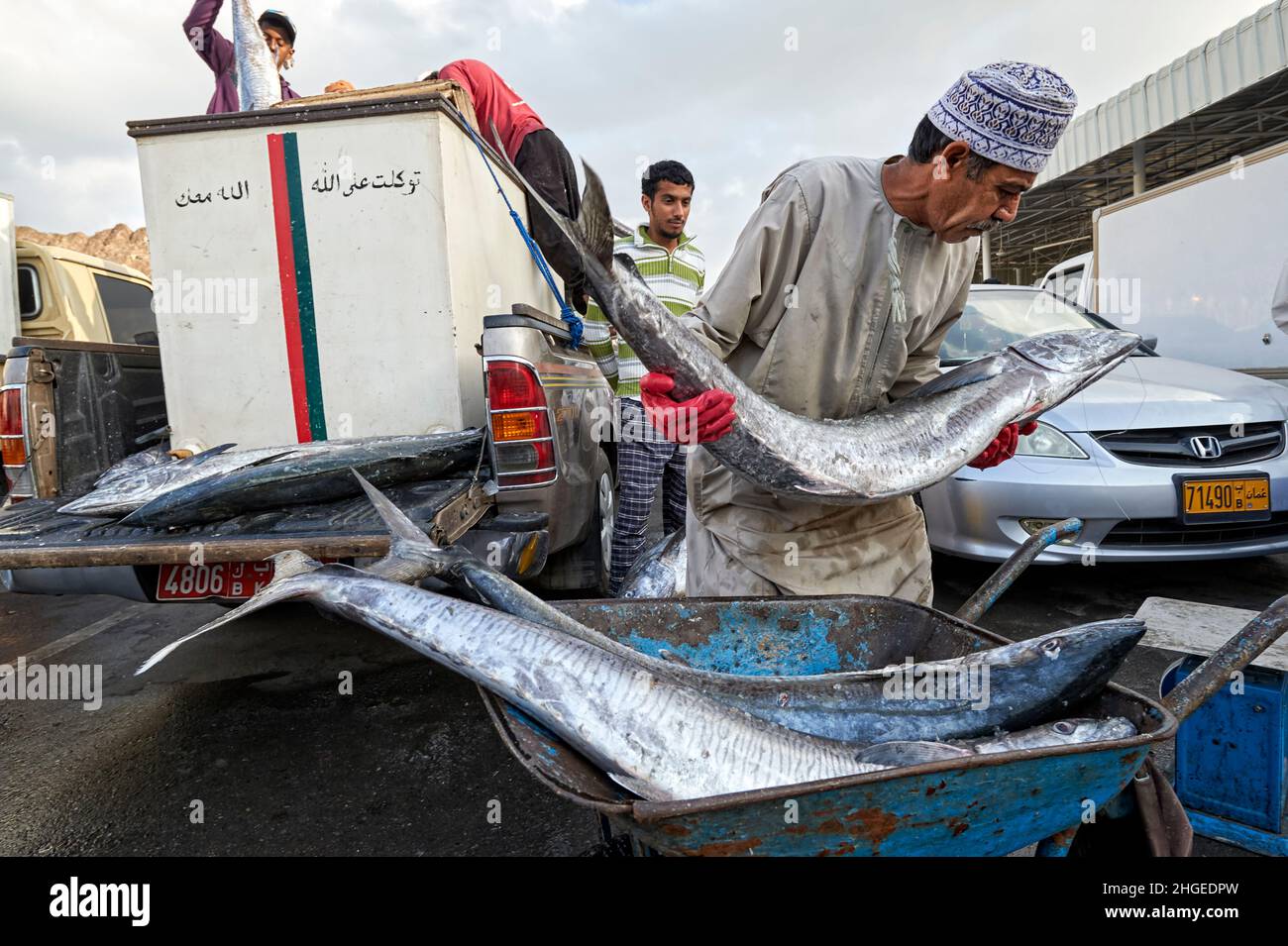 Oman. Muscat. The Fish Market Stock Photo - Alamy