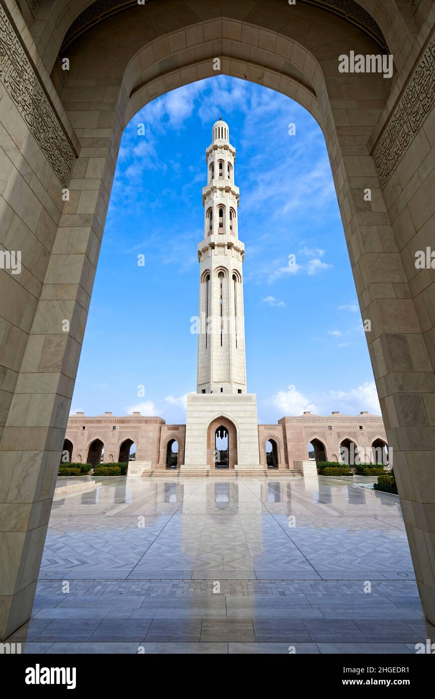 Oman. Muscat. Sultan Qaboos Grand Mosque Stock Photo - Alamy