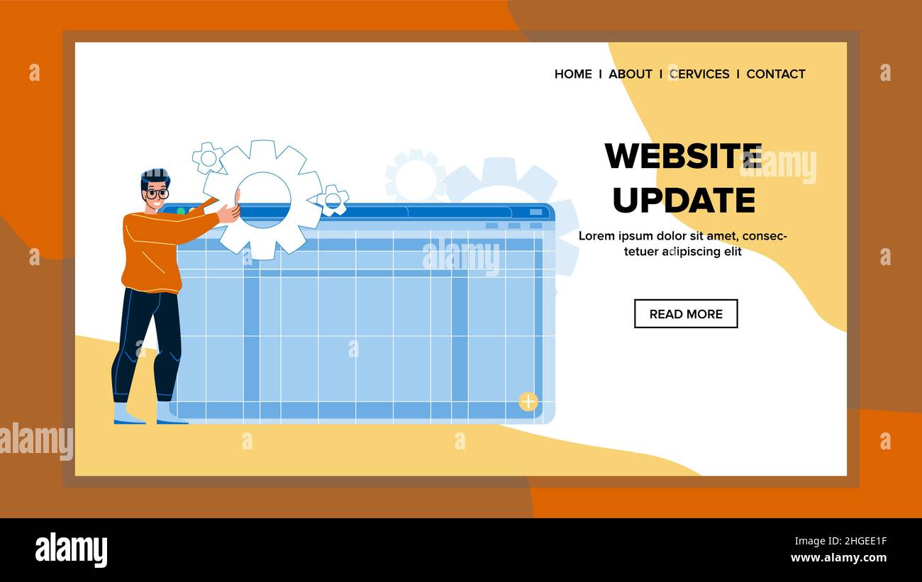 Website update vector Stock Vector Image & Art - Alamy