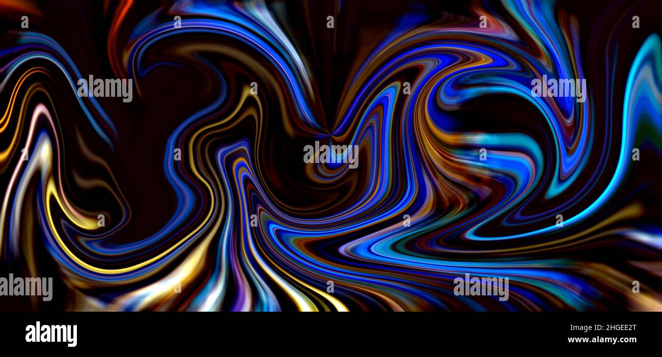 fluid liquid coloured room walls Stock Photo - Alamy