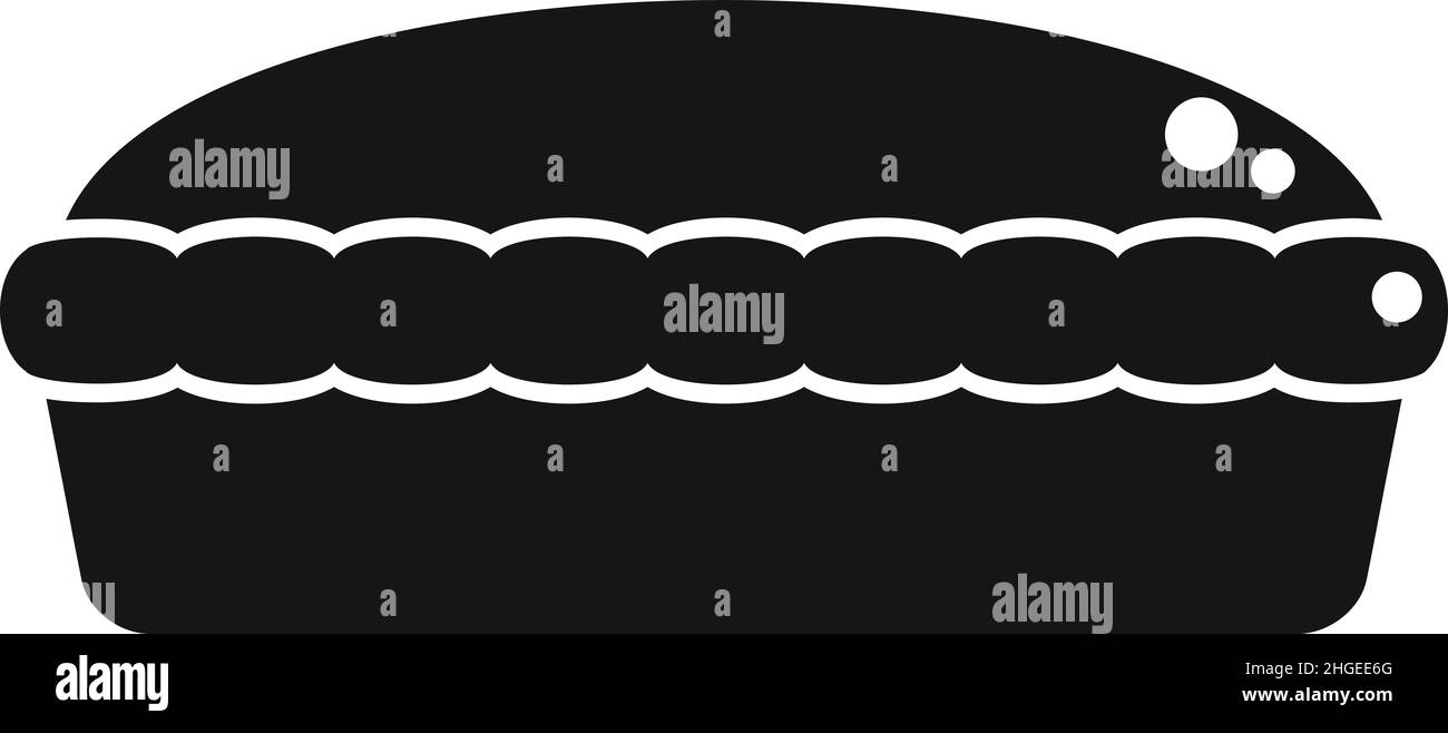 Crumble apple pie icon simple vector. Cake dessert. Sweet fruit Stock ...